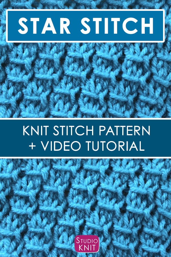 Star Stitch Knitting Pattern | Studio Knit