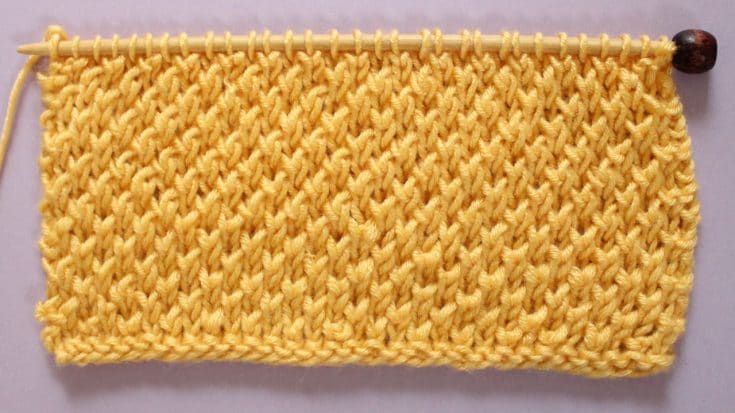 Bee Stitch Knitting Pattern and Video Tutorial - Studio Knit