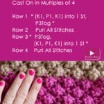 Raspberry Stitch Knitting Pattern | Studio Knit