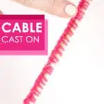 Cable Cast On Knitting Method - Studio Knit
