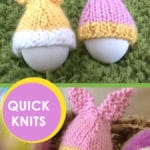Easter Bunny Egg Cozies Knitting Pattern - Studio Knit