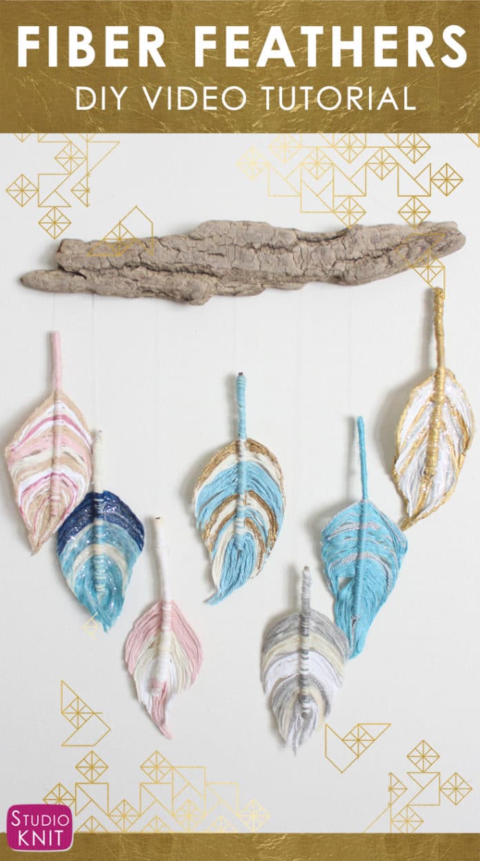 Fiber Feather Dreamcatcher DIY Craft - Studio Knit