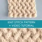 Lattice Cable Stitch Knitting Pattern - Studio Knit