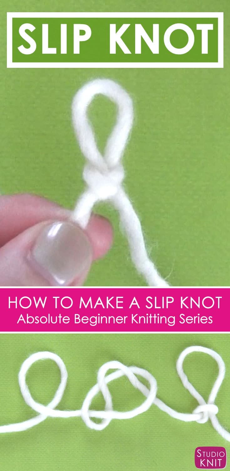 5 Easy Steps to Make a Slip Knot for Knitting with Video Tutorial ...