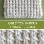 Bamboo Stitch Knitting Pattern: Easy 2-Row Repeat - Studio Knit