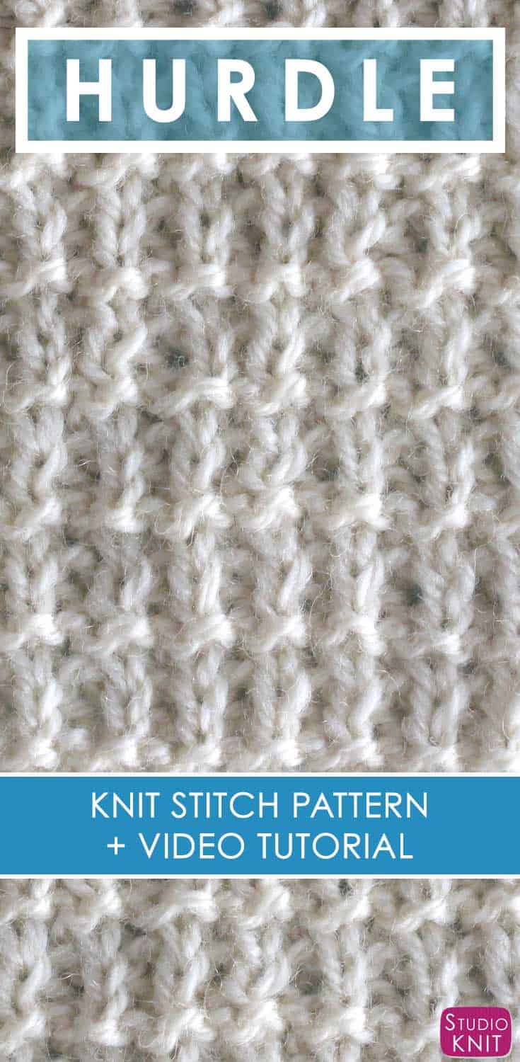 How to Knit the Hurdle Stitch Pattern | Studio Knit