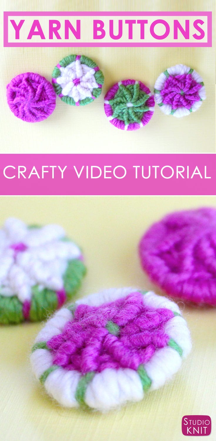 How to Craft Yarn Dorset Buttons - Studio Knit