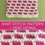 Brick Stitch Knitting Pattern - Studio Knit