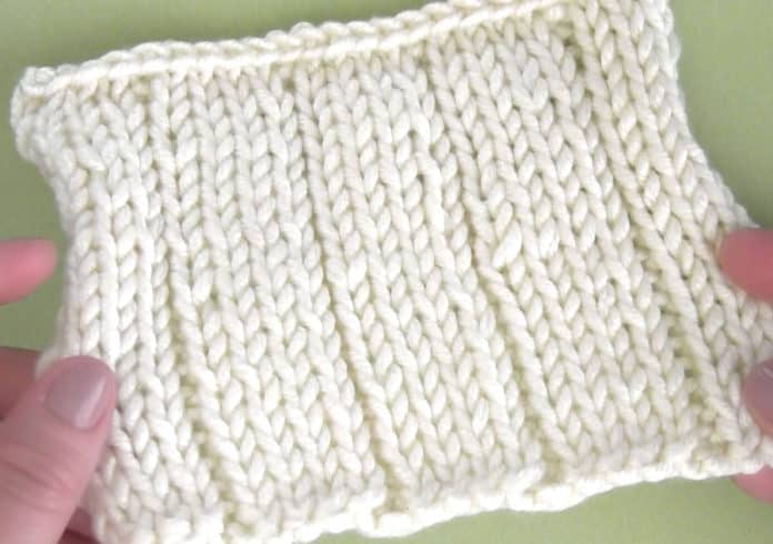 Easily Knit Vertical Stripes using a Crochet Chain - Studio Knit
