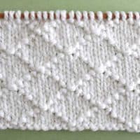 Diamond Brocade Stitch Knitting Pattern for Beginners | Studio Knit