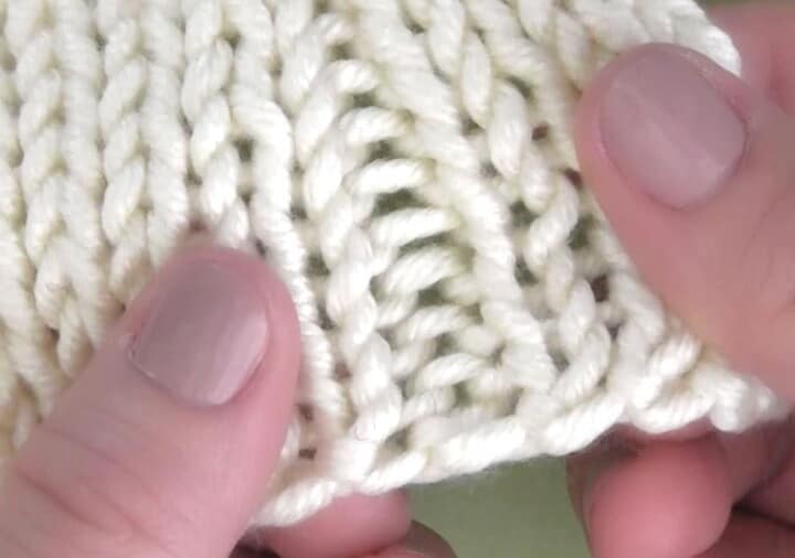 Easily Knit Vertical Stripes using a Crochet Chain - Studio Knit