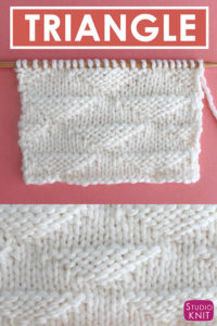 Pique Triangle Stitch (Knitting Pattern) | Studio Knit