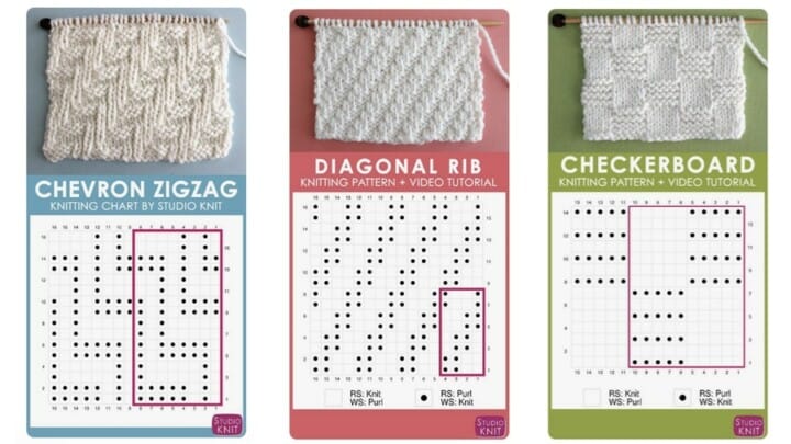 How to Read a Knitting Chart for Absolute Beginners - Studio Knit