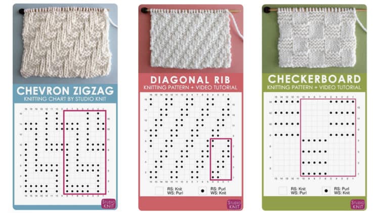 How to Read a Knitting Chart for Absolute Beginners - Studio Knit