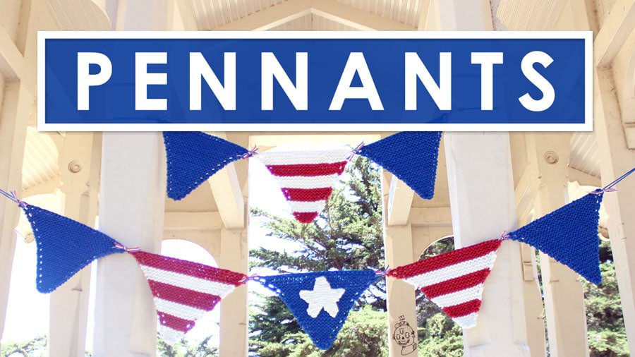 Triangular Pennant Banner (Knitting Pattern) | Studio Knit