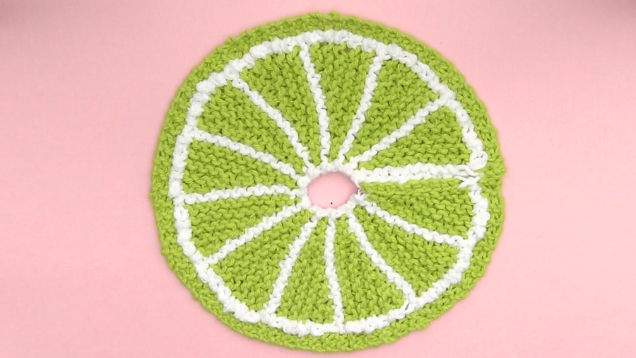 How to Knit Fruit Citrus Slices with Video Tutorial | Studio Knit