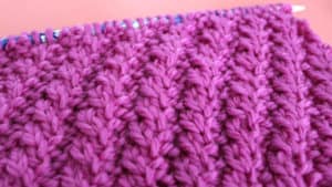Diagonal Rib Stitch Knitting Pattern - Studio Knit