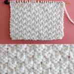 Double Moss Stitch Knitting Pattern for Beginners | Studio Knit