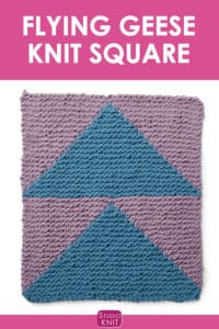 Flying Geese Square (Knitting Pattern) | Studio Knit