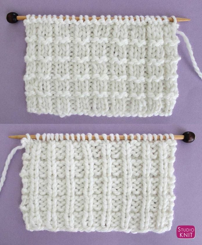 Pique Rib Stitch Knitting Pattern for Beginners - Studio Knit