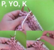 How to Knit a Yarn Over Increase Stitch - Studio Knit