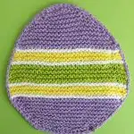 Easy Easter Egg Dishcloth Knitting Pattern - Studio Knit