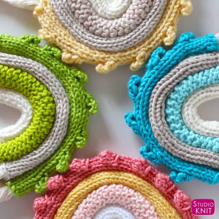 Boho Rainbow Knitting Pattern - Studio Knit