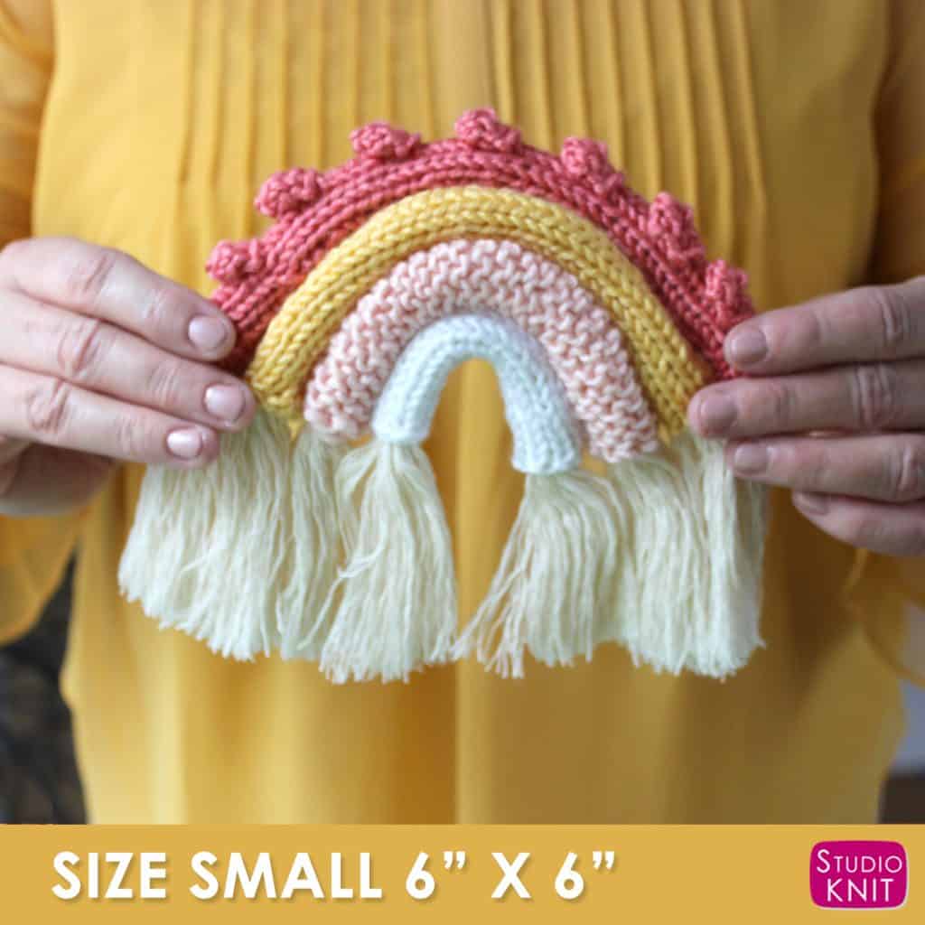Boho Rainbow Knitting Pattern - Studio Knit