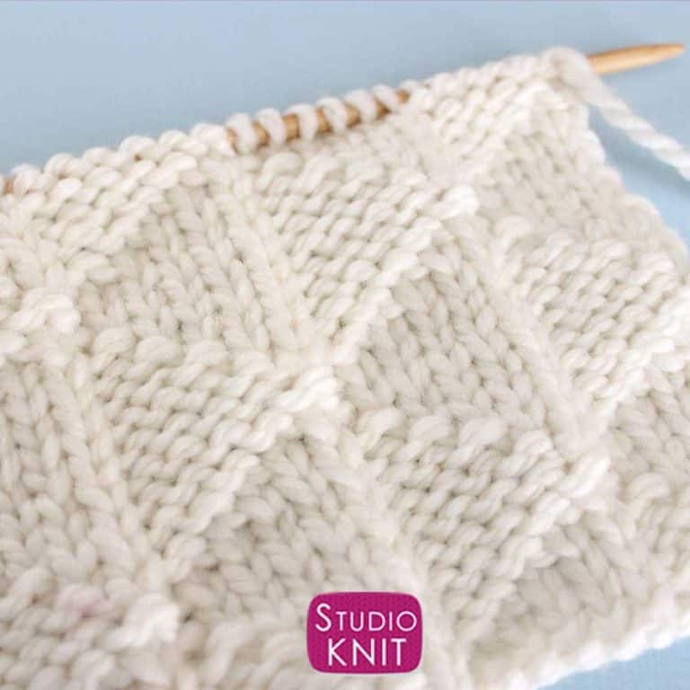 Pennant Pleating Stitch Knitting Pattern for Beginners – Studio Knit