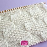 Tumbling Moss Block Stitch Knitting Pattern for Beginners - Studio Knit