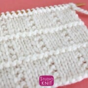 Tile Squares Stitch Knitting Pattern - Studio Knit