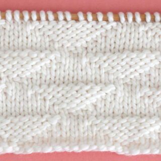 Pique Triangle Stitch Knitting Pattern for Beginners | Studio Knit