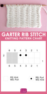 Garter Ribbing Stitch Knitting Pattern - Studio Knit