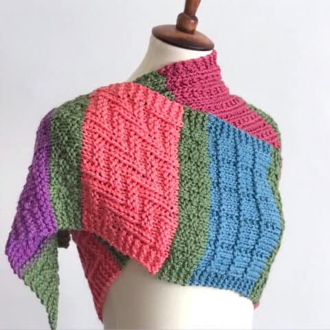 Tile Squares Stitch Knitting Pattern - Studio Knit