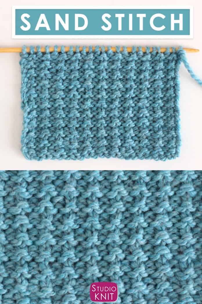 Sand Stitch Knitting Pattern for Beginners | Studio Knit