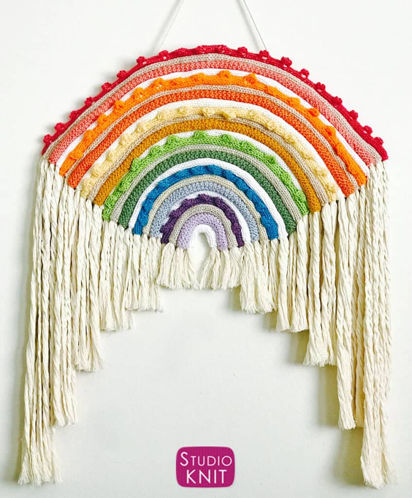 Boho Rainbow Knitting Pattern - Studio Knit