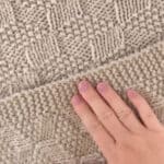 Knitted Blanket in Tumbling Blocks Pattern - Studio Knit