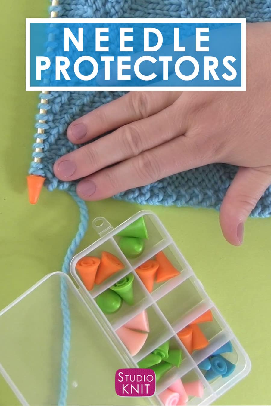 Prevent Mistakes with Knitting Needle Point Protectors - Studio Knit