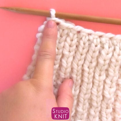 Two-Row Bind Off with Knitted Eyelets for Fringe - Studio Knit