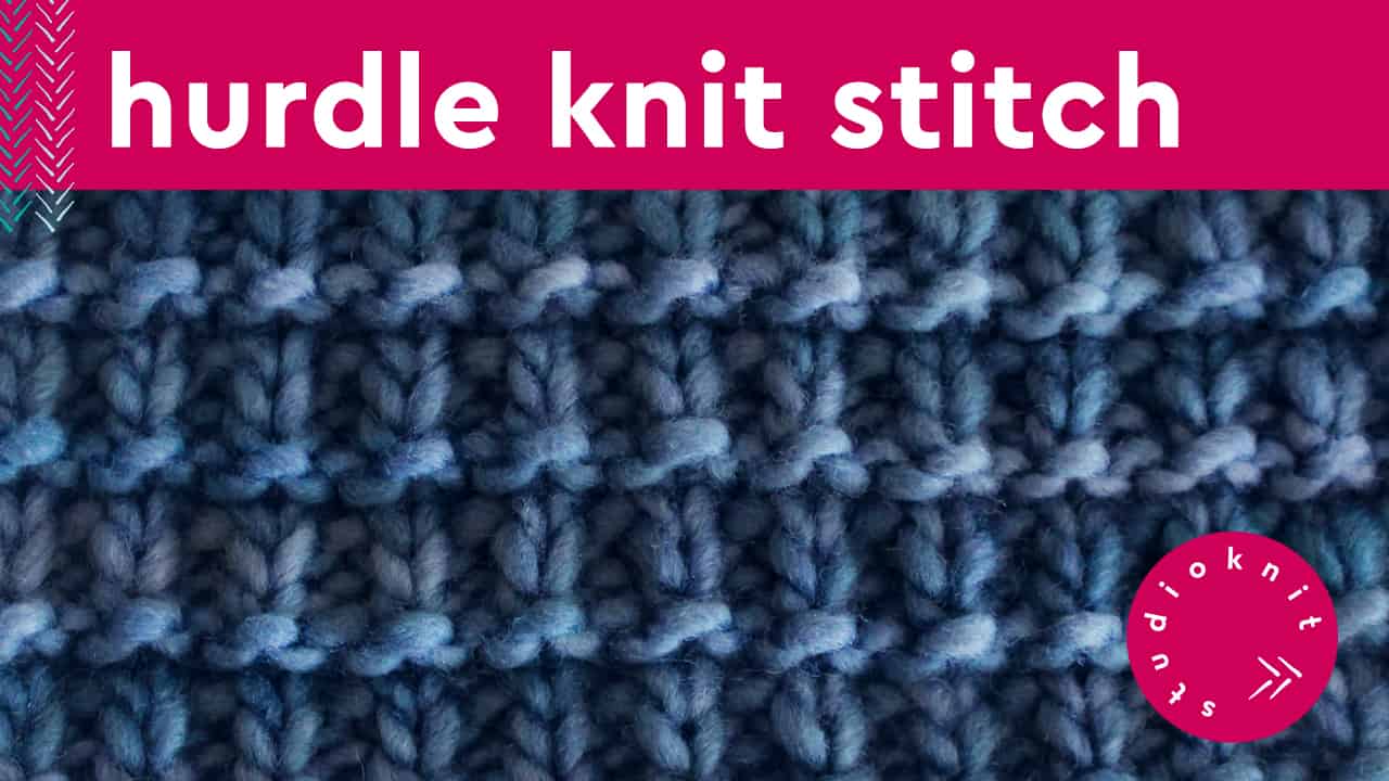 Hurdle Stitch Knitting Pattern for Beginners | Studio Knit