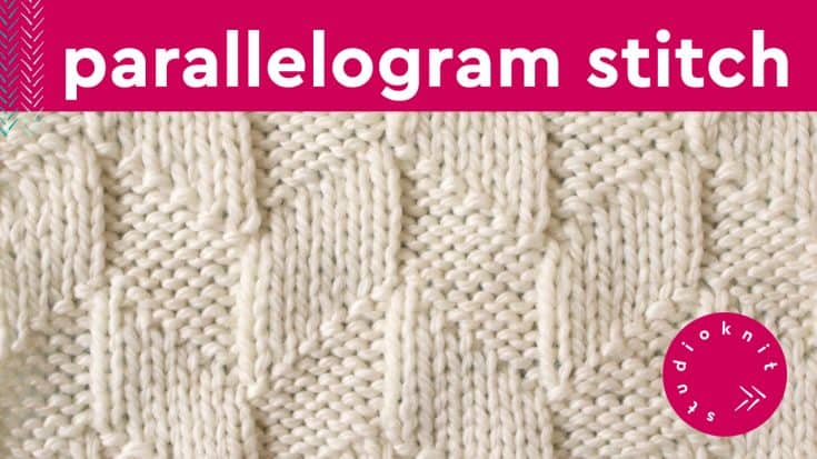 Parallelogram Stitch Knitting Pattern for Beginners - Studio Knit