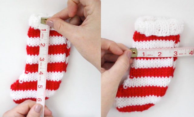 Mini Christmas Stocking Knitting Pattern - Studio Knit
