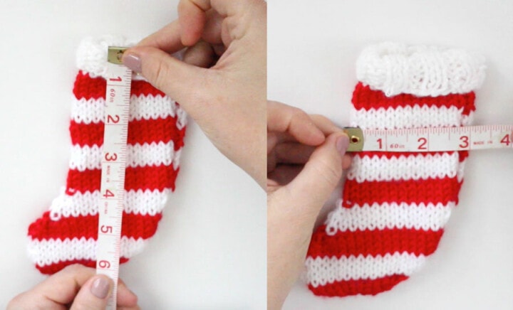 Mini Christmas Stocking Knitting Pattern - Studio Knit