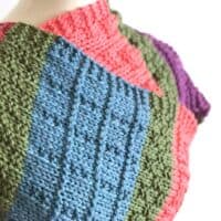 Easy Color Block Scarf Knitting Pattern | Studio Knit