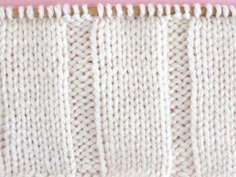 Fisherman's Rib Knit Stitch Pattern - Studio Knit
