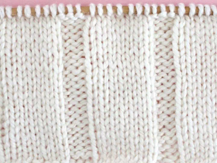 Beaded Rib Stitch Knitting Pattern for Beginners - Studio Knit