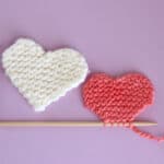 Easy Heart Knitting Pattern in Garter Stitch - Studio Knit