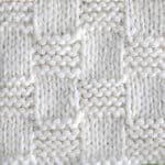 Garter Checkerboard Stitch Knitting Pattern for Beginners - Studio Knit