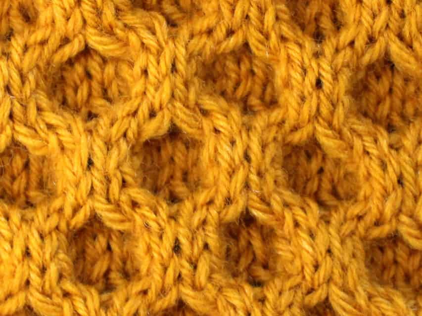 Diagonal Basket Weave Cable Stitch Knitting Pattern - Studio Knit