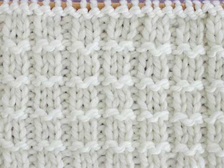 Broken Rib Stitch Knitting Pattern for Beginners - Studio Knit